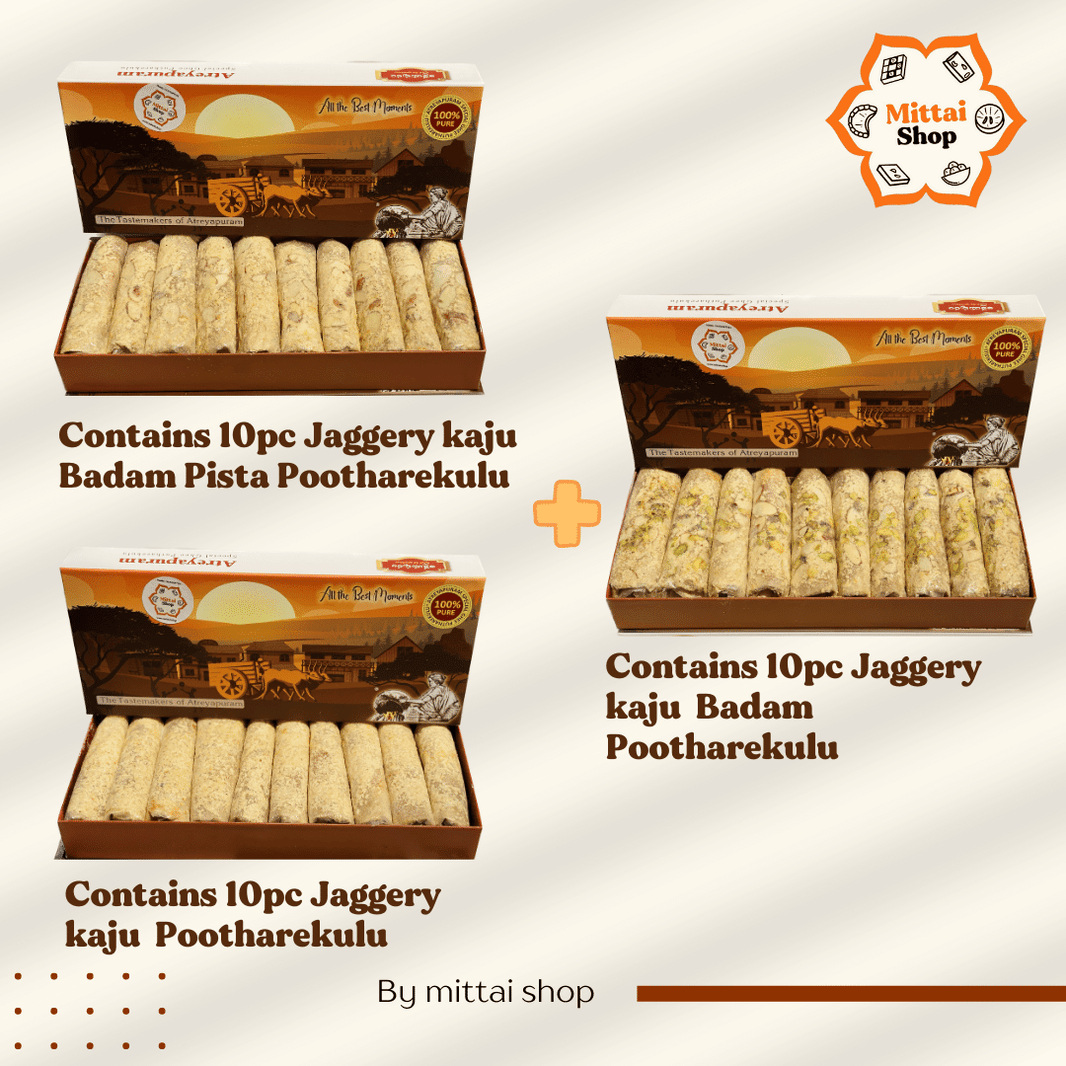 Bellam(Jaggery) Pootharekulu – Mittai Shop